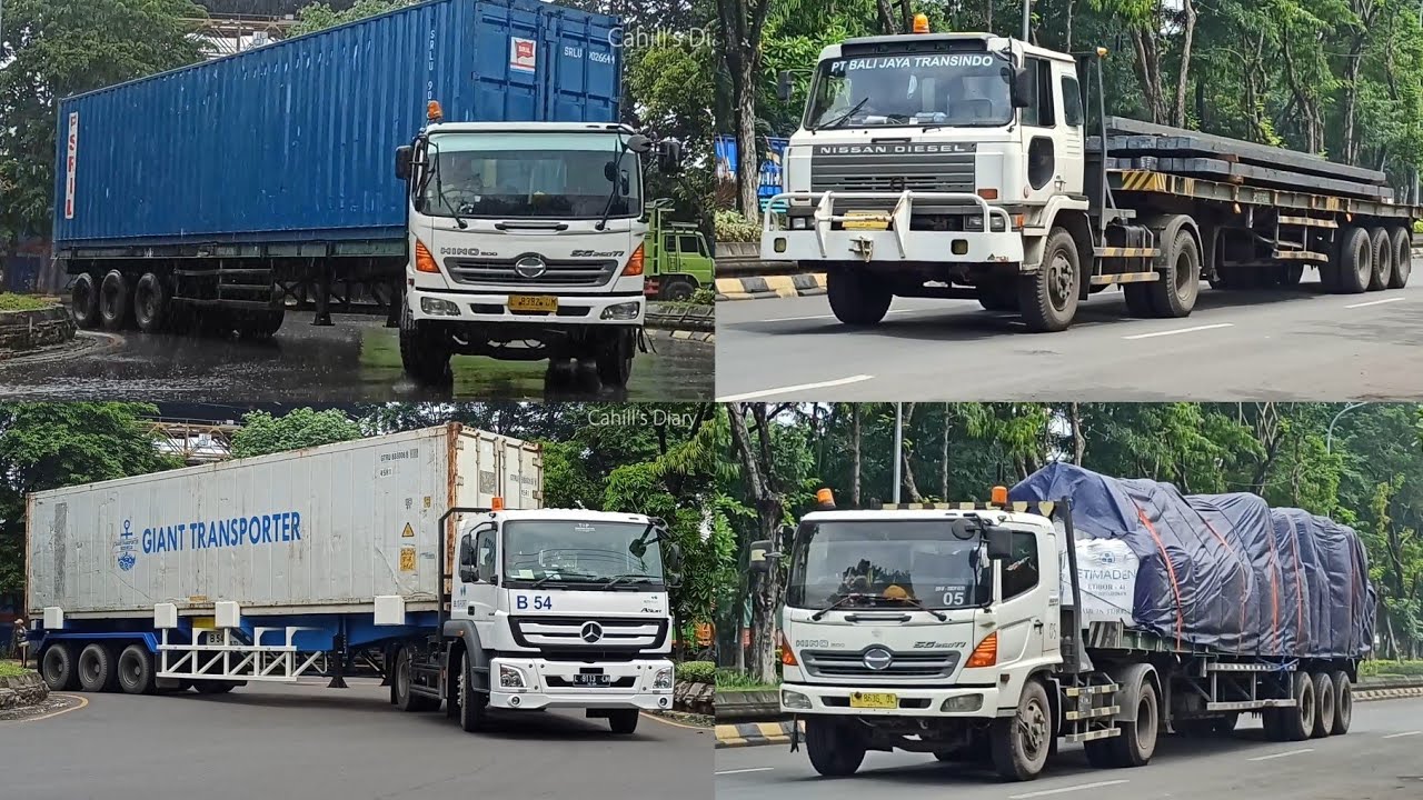 KOMPILASI HUNTING TRUCK BESAR BERWARNA PUTIH • WHITE COLOR TRUCK ...