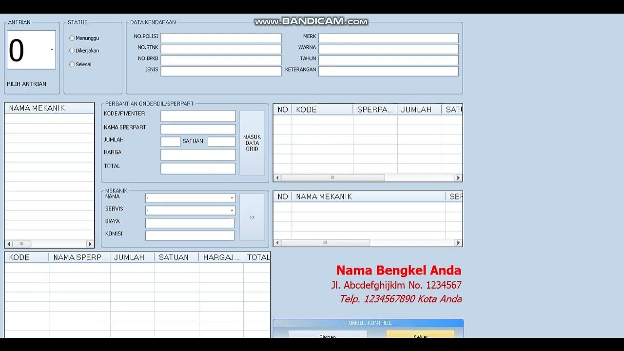 GRATIS DOWNLOAD SOFTWARE BENGKEL + ANTRIAN - YouTube