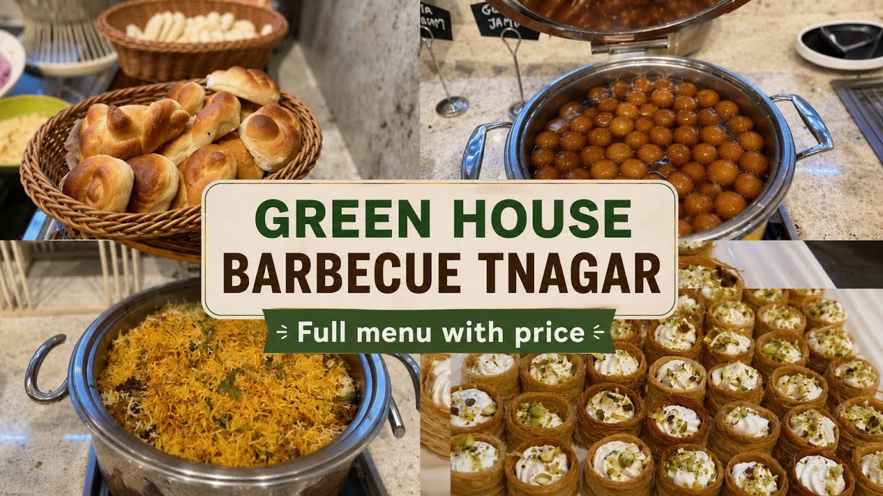 Green House Barbecue | Full menu with Price | A Vegetarian Delight at ...