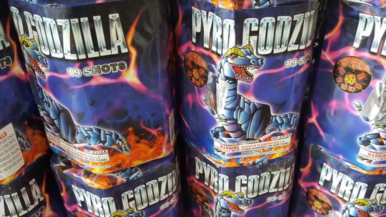 Godzilla Fireworks Compilation - YouTube