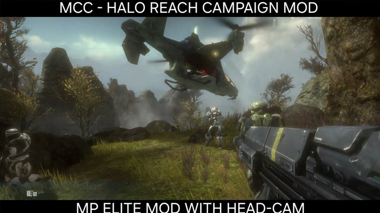 Halo MCC: Halo Reach Campaign Mod - MP Elite Mod with Head-Cam - YouTube