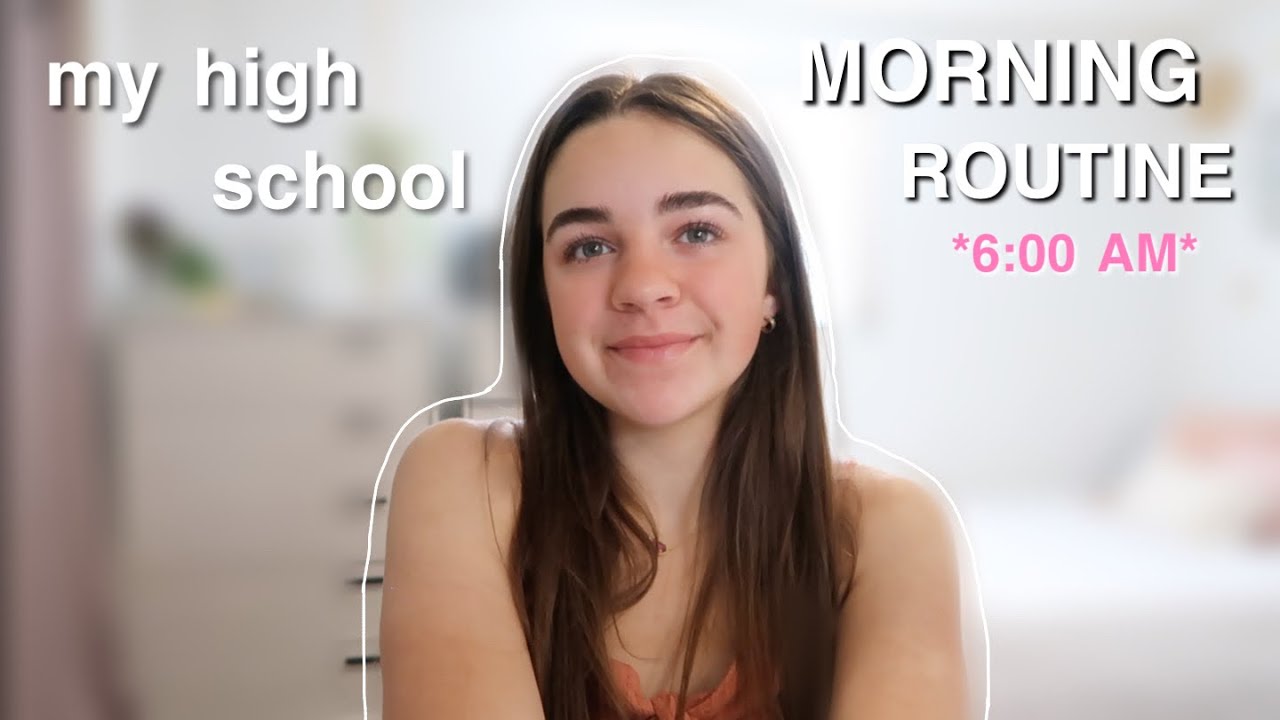 my productive 6AM high school morning routine! - YouTube