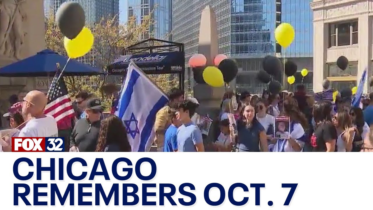 Chicago's Jewish community remembers Oct. 7 - YouTube