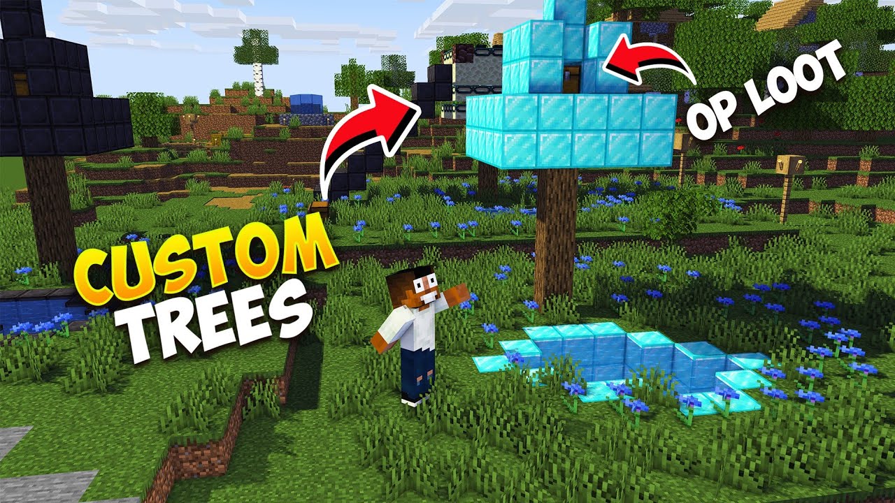 Minecraft, But You can Craft Custom OP Tree || Minecraft Mods ...