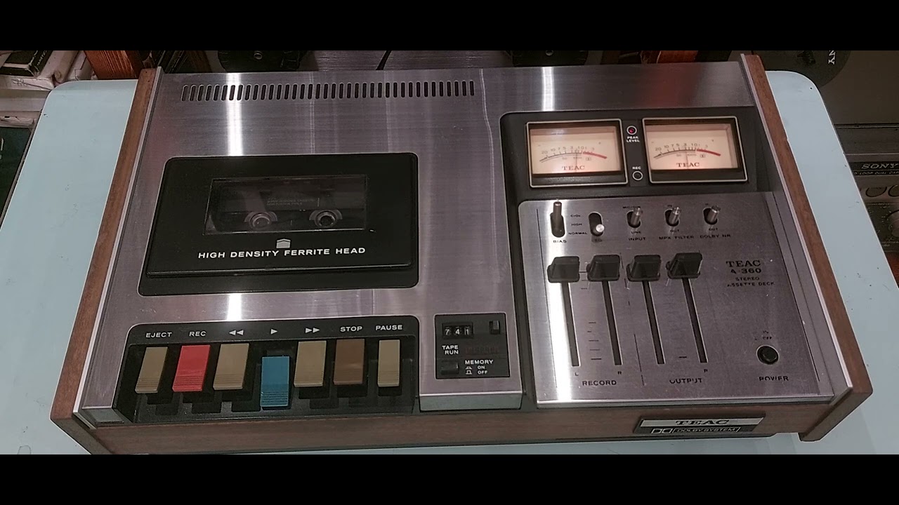 Раритет кассетная дека Teac A-360 50 летний 1974г.в. - YouTube
