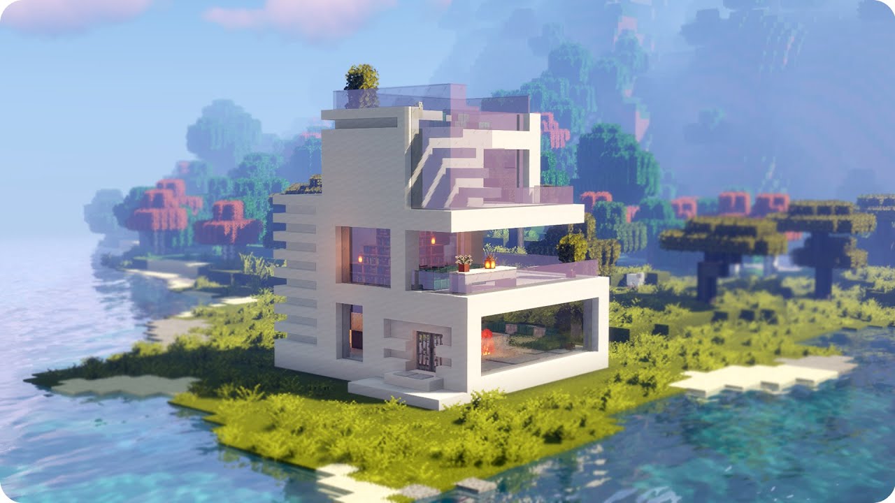 How to build Modern beach house tutorial! Easy! [ Girl Builder Pachi ...