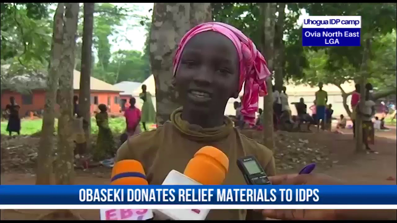 Governor Obaseki Donates Relief Materials To Idps Youtube