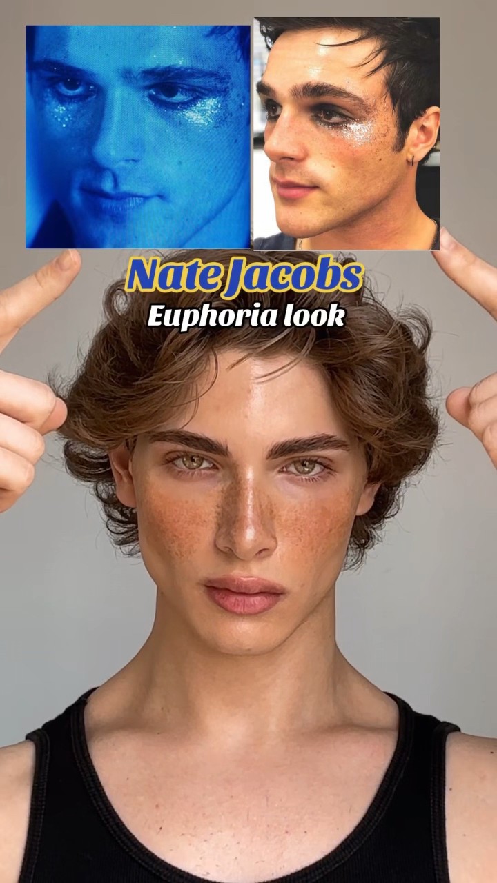Nate Jacobs Euphoria look makeup tutorial look shorts
