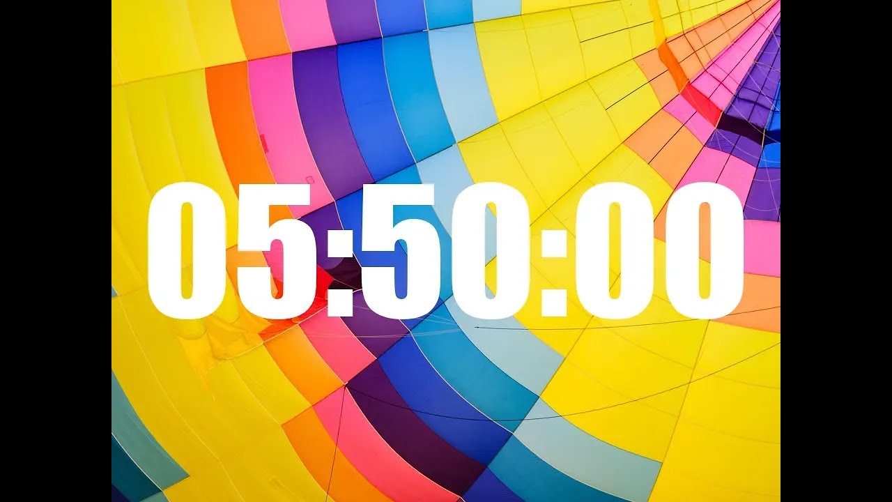 5Hour 50Minutes Countdown Timer,Ultra Focus Silent Pomodoro HD Tik Tok ...