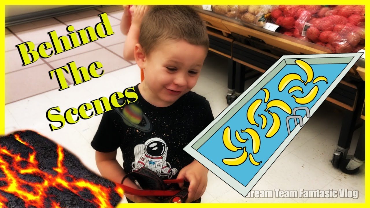 Behind The Scene - Learn Colors With Banana Pool, The Floor is Lava ...