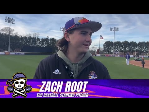 ECU Baseball Starting Pitcher Zach Root after the 7-0 shutout win over ...