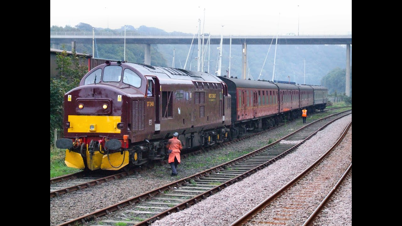 WCR class 37, 37 248 Loch Arkaig working local trains in the Esk valley ...