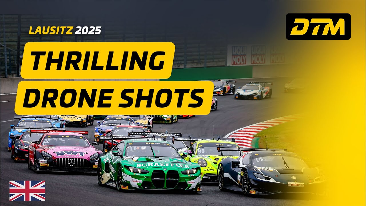 Unbelievably Close! 😳 | Drone View of the DTM Finish at Lausitzring ...
