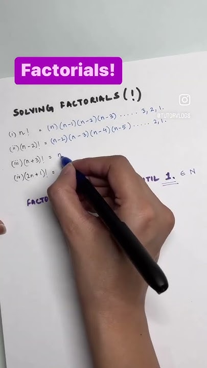 Permutations and Combinations (Solving non- numerical factorials!) - YouTube