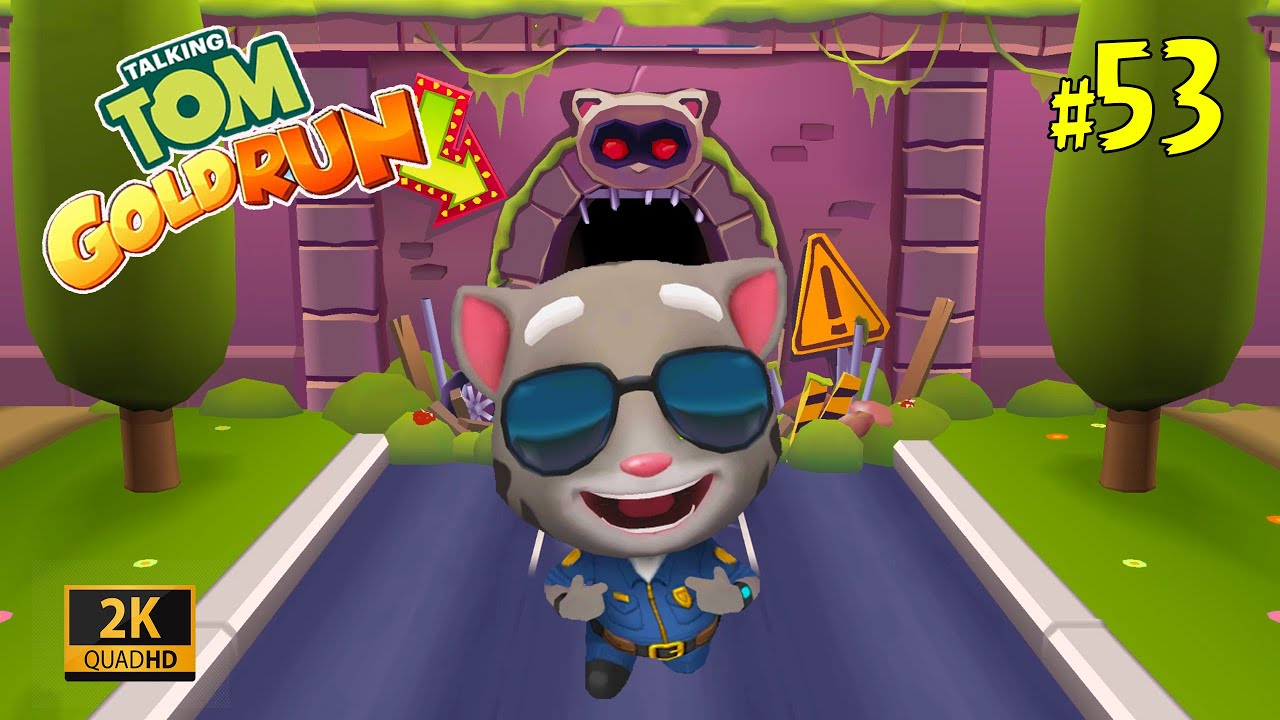 Talking Tom Gold Run -Officer Tom VS Boss Fight - 2k Full Screen - YouTube
