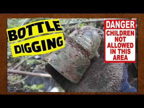 Antique Bottle Digging Dump Digging 110 Year Old Bottles Dug In A HUGE Hillside Dump Ginger Jar ...