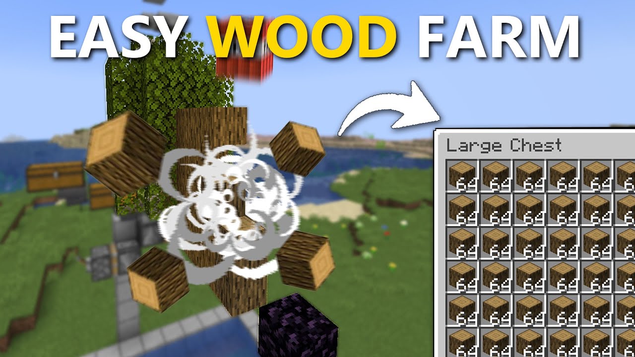 Easy TNT Wood Farm in Minecraft 1.21 - 2500 Logs Per Hour [Tutorial ...