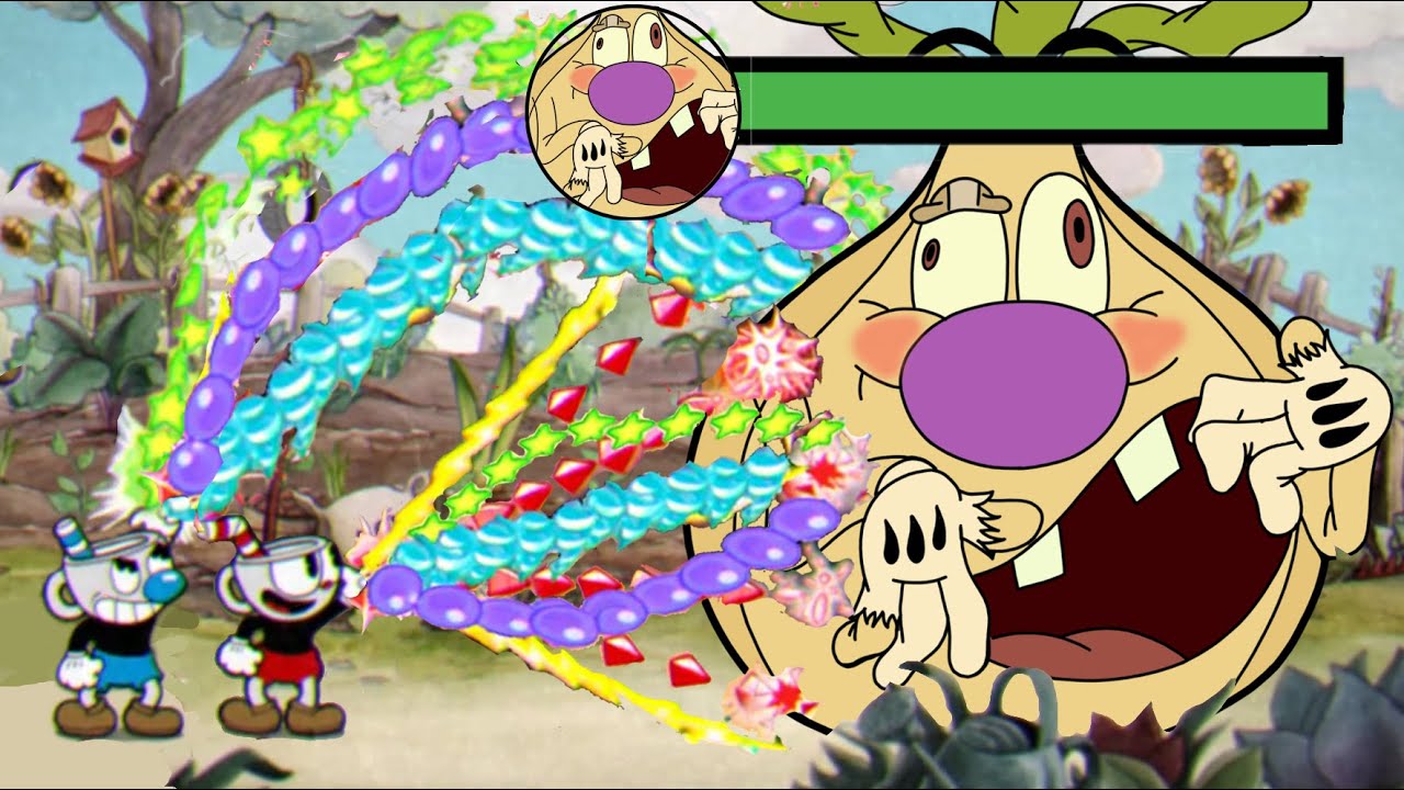 Cuphead - Two Players VS All Bosses Using All Weapons Together With ...