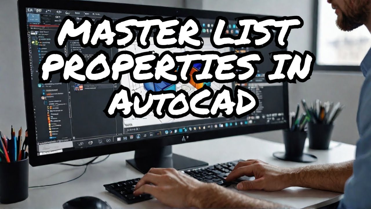 How to use list properties in AutoCAD - YouTube