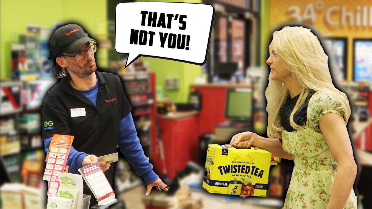 Buying Beer Disguised as a Woman (IT WORKED) - YouTube