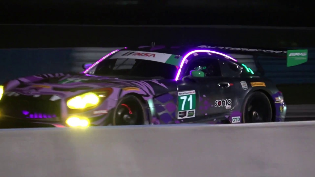 2018 IMSA Sebring Night Testing - YouTube