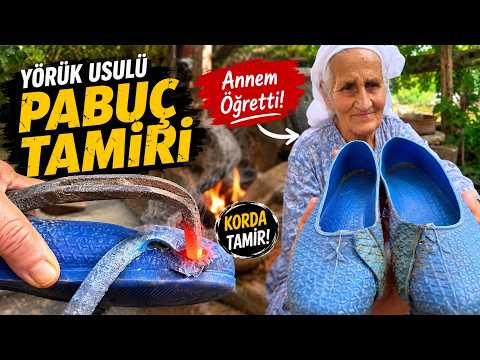 🥈 Yörükler de geri dönüşüm. Hiçbir Şeyi Atmaz! Eski Pabuçları Böyle Yeniden Giydik