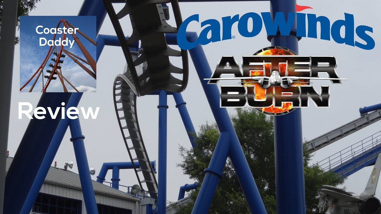 Afterburn (Carowinds) Review INTENSE B&M Inverted Roller Coaster - YouTube