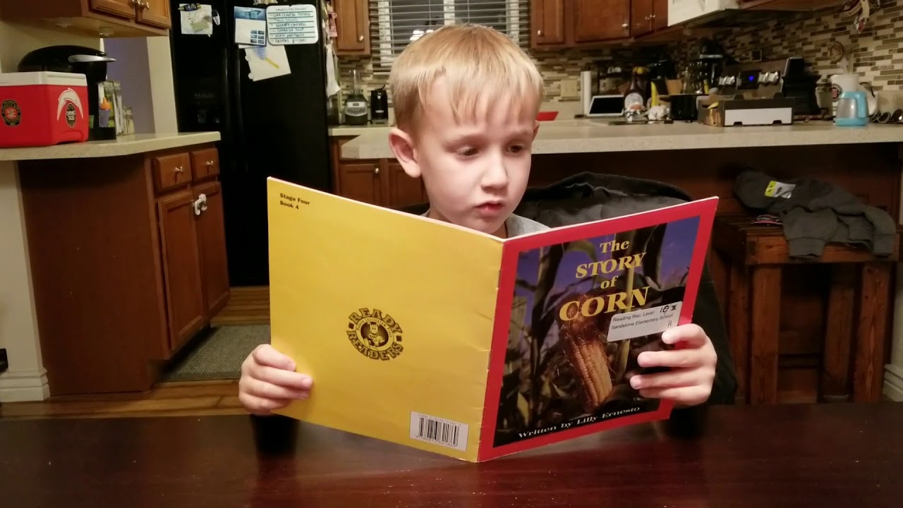Bradley reading about corn - YouTube