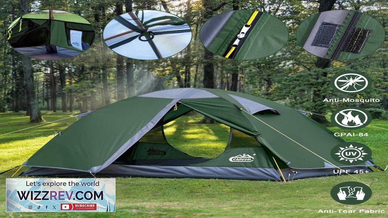 2 Person Backpacking Tent Waterproof Windproof Two Person Tent ...