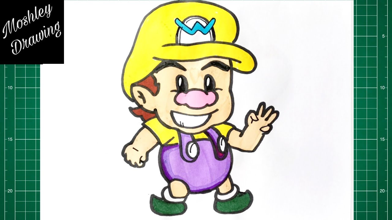 How to Draw Baby Wario from Mario - YouTube