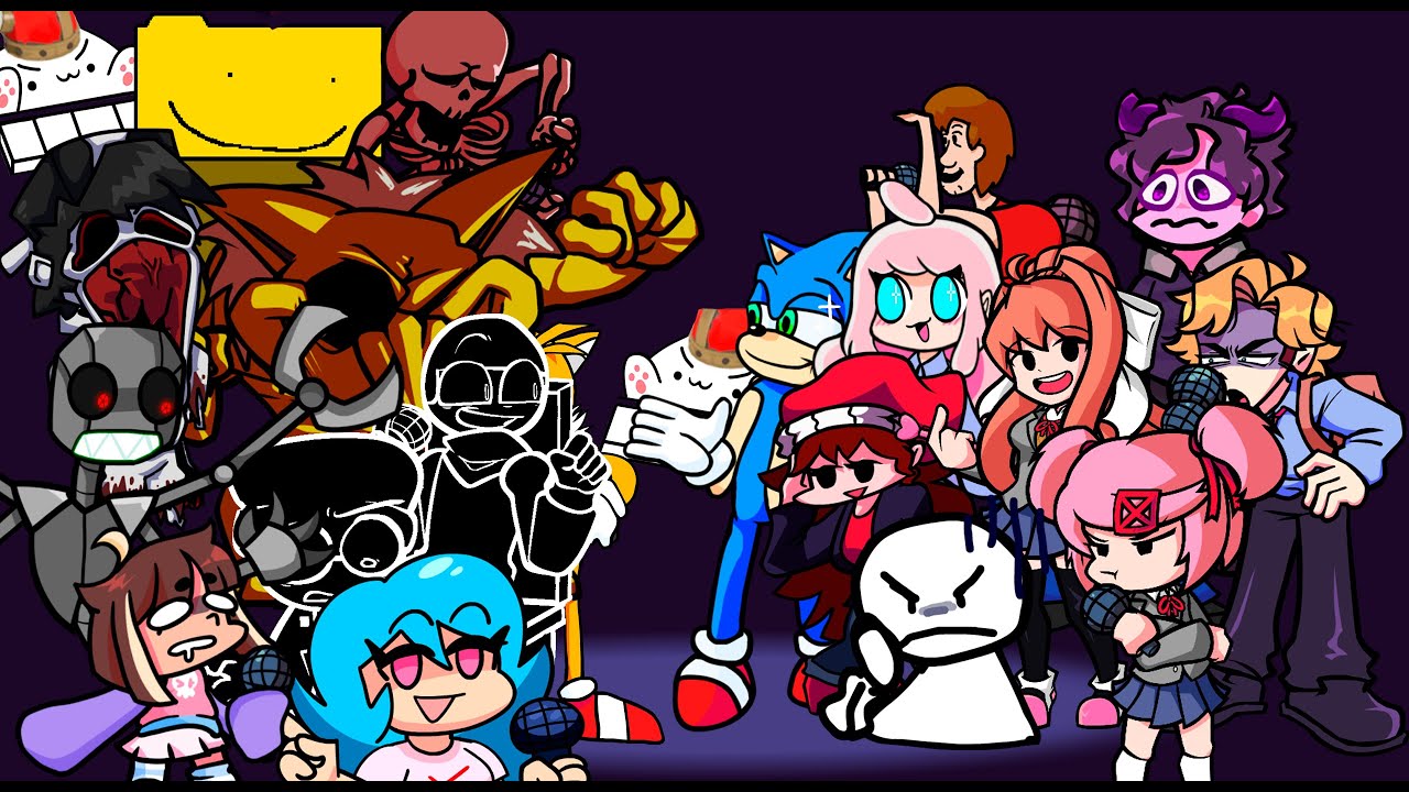 FNF MOD: Atrocity but everyone sings it - YouTube