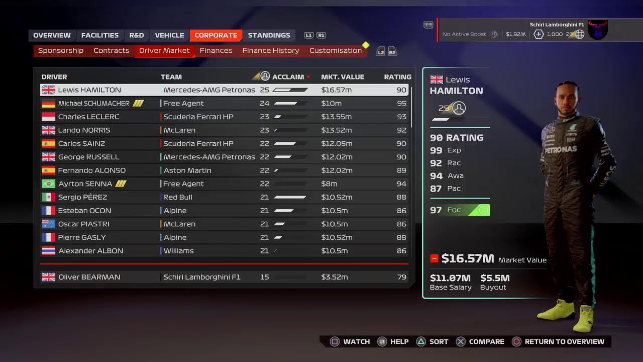 F1 24 Fresh New Start Season 1 - Schiri Lamborghini F1 - YouTube