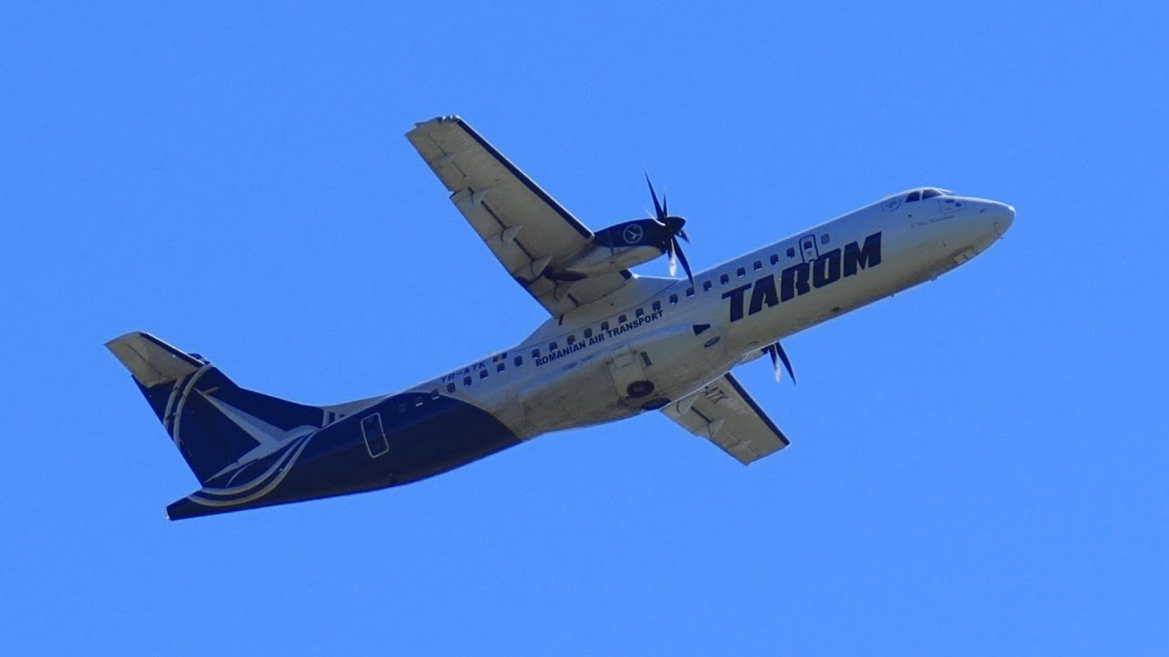 EXTREMELY QUICK TAKEOFF | 🇷🇴 TAROM ATR 72-600 INCREDIBLE PERFORMANCE ...