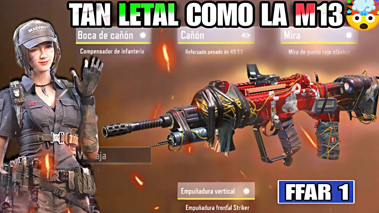 EL ARMA MAS RAPIDA! MEJOR CLASE FFAR 1 COD MOBILE BATTLE ROYALE MEJORES ...