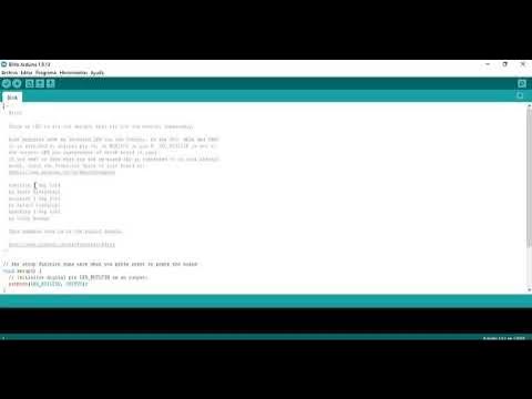 Primer programa con Arduino, Programa de ejemplo de Arduino - YouTube