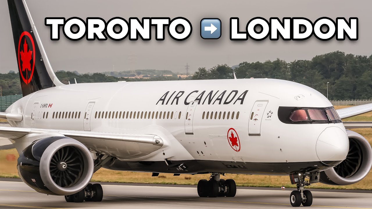 TORONTO to LONDON: Air Canada Economy Flight - YouTube