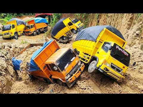 TRUK PASIR Dump Truk Canter Tronton Vs Truk Fuso 220 Ps Truk Oleng Truk Fuso LAKA LINTAS Rc Handmade