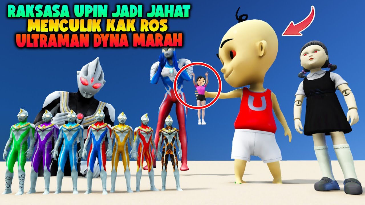 ULTRAMAN DYNA KAGET UPIN JADI RAKSASA JAHAT JADI TEMAN ULTRAMAN SETAN ...
