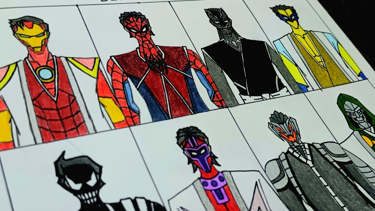 Bleach X Marvel | Speed Drawing | Fusion | Marvel character in Bleach ...