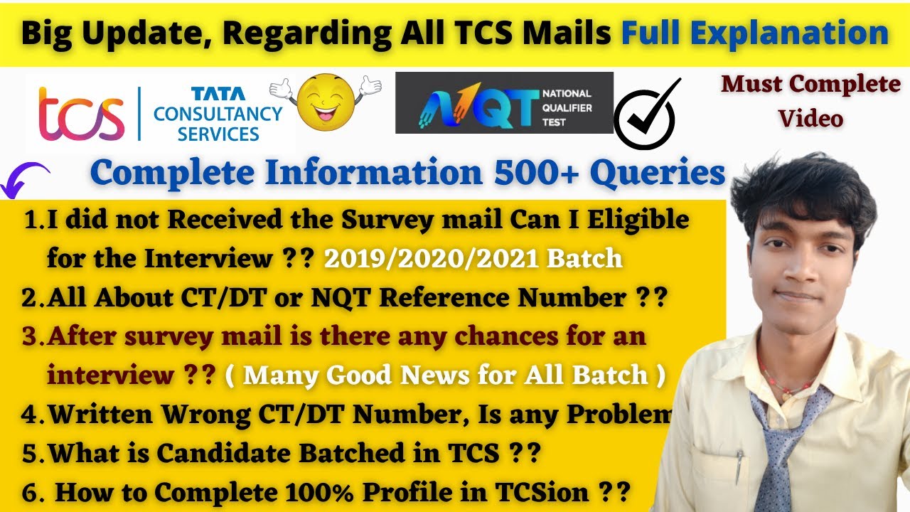 💥Big Update, Regarding All TCS Mails Full Explanation in One Video ...