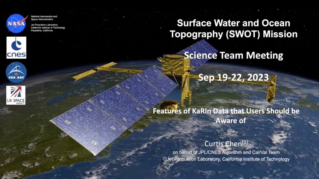Surface Water and Ocean Topography (SWOT) Mission: Applications Meeting ...