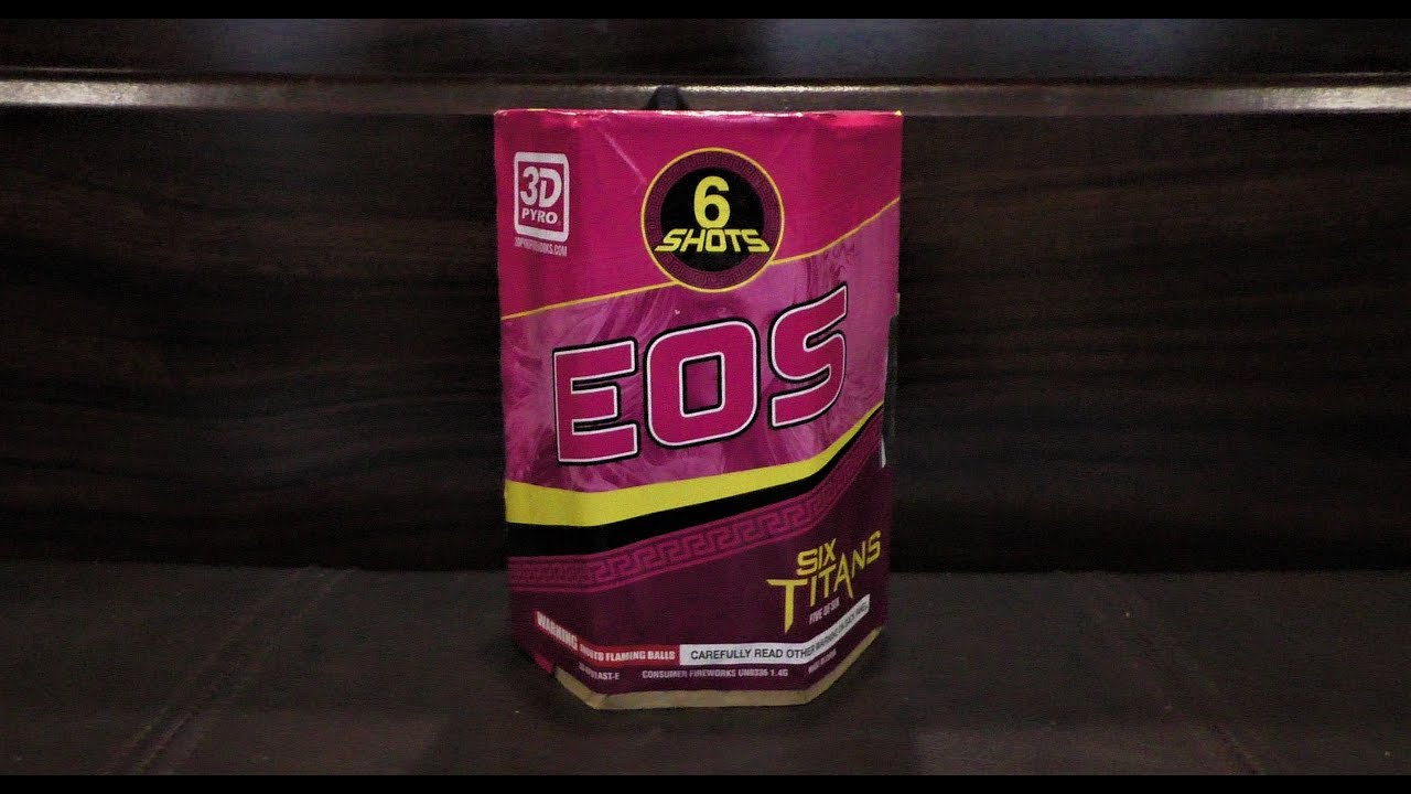 3D Pyro Fireworks - Six Titans (Eos) (6 Shots) (200 Grams) - YouTube