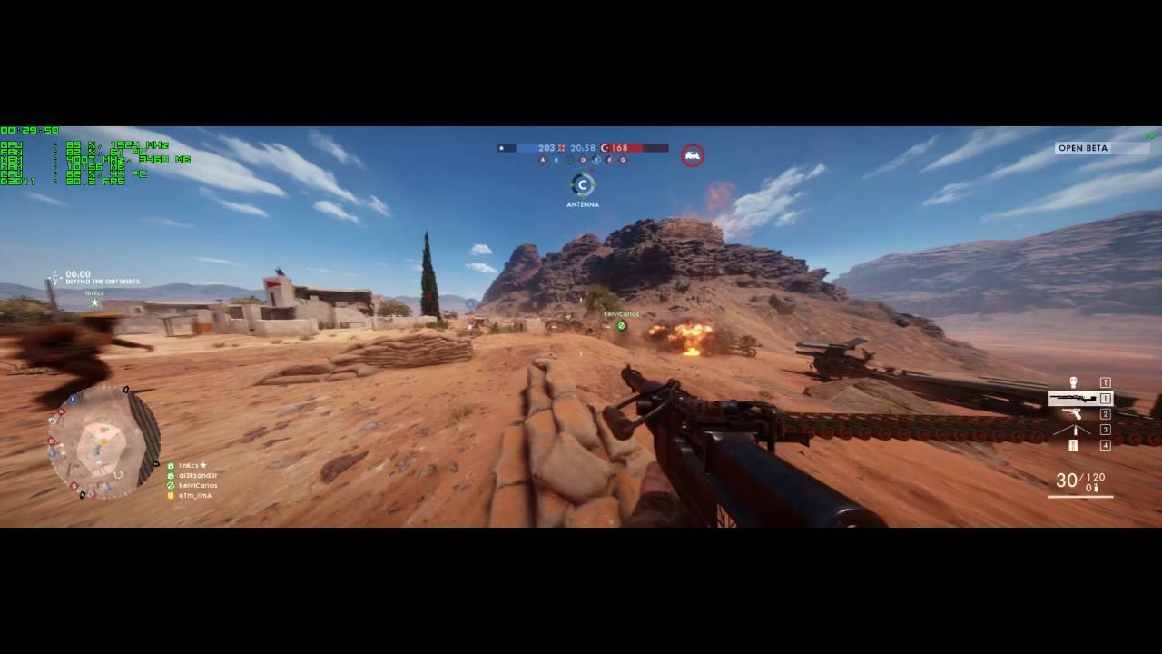 Battlefield 1 - Graphics ULTRA - UltraWide 2560x1080p 60fps - GTX1070 ...