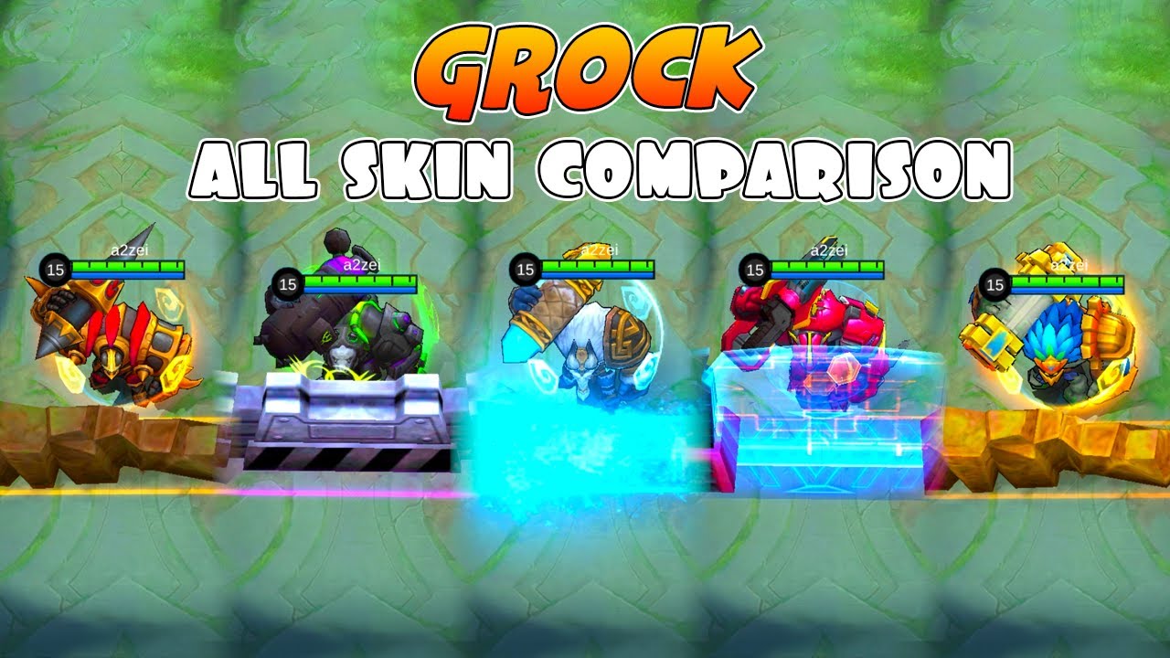 Grock All Skin MLBB Comparison - YouTube