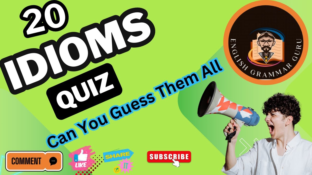 Idioms Challenge: 20 Questions to Test Your Language Skills! Can You ...