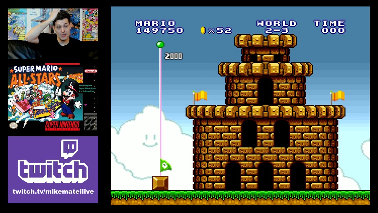 Super Mario Bros (SNES 1993) Live Stream - YouTube