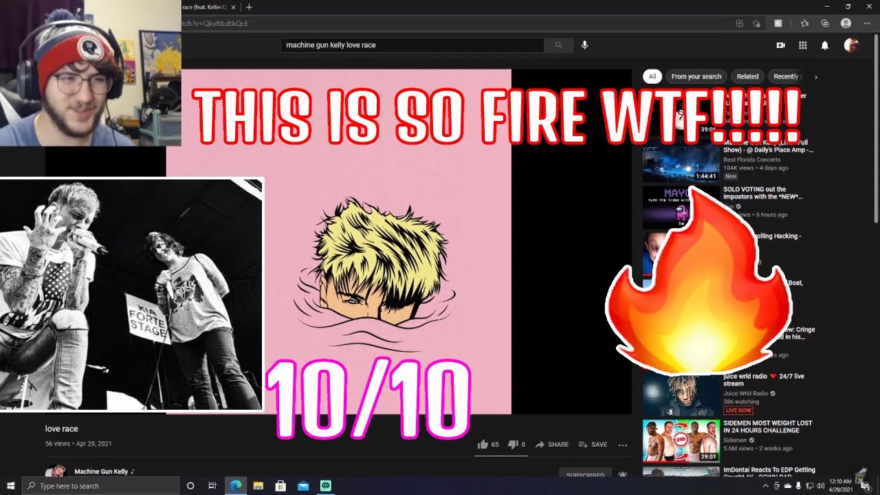 Machine Gun Kelly - love race (feat. Kellin Quinn) (Reaction) - YouTube