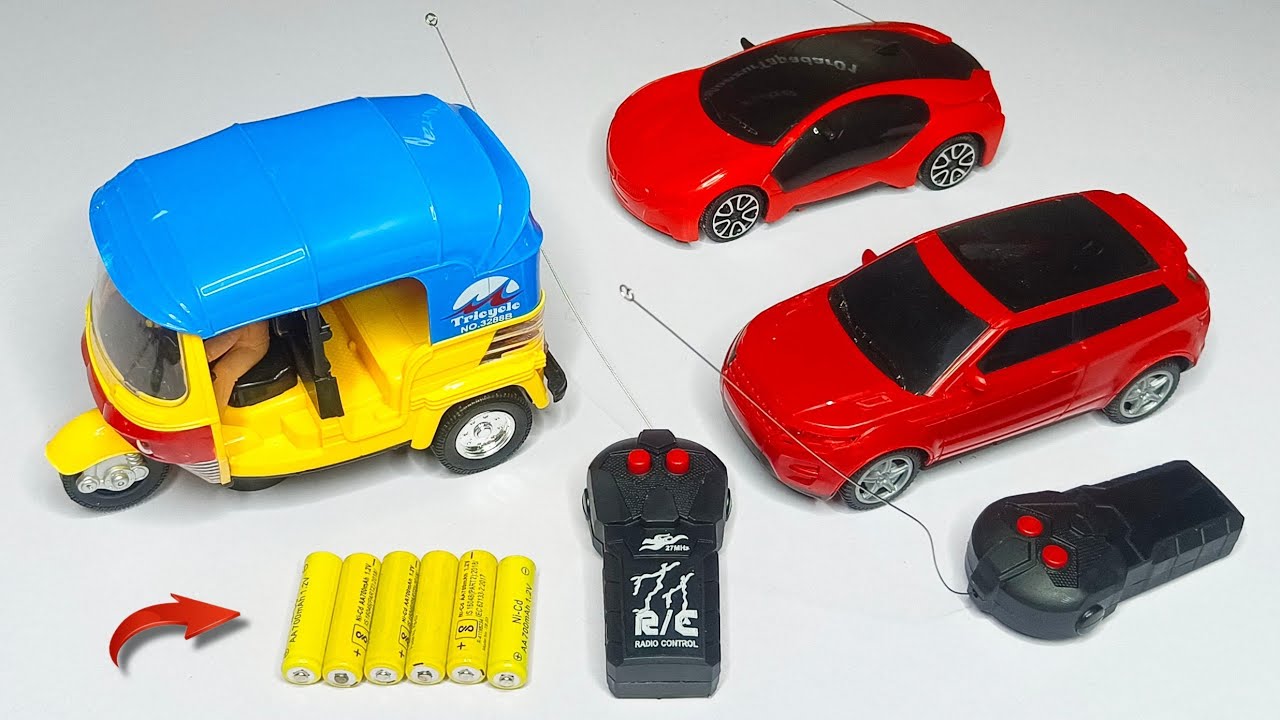 RC car unboxing & 3D light remote control car and recycle lighting toy ...