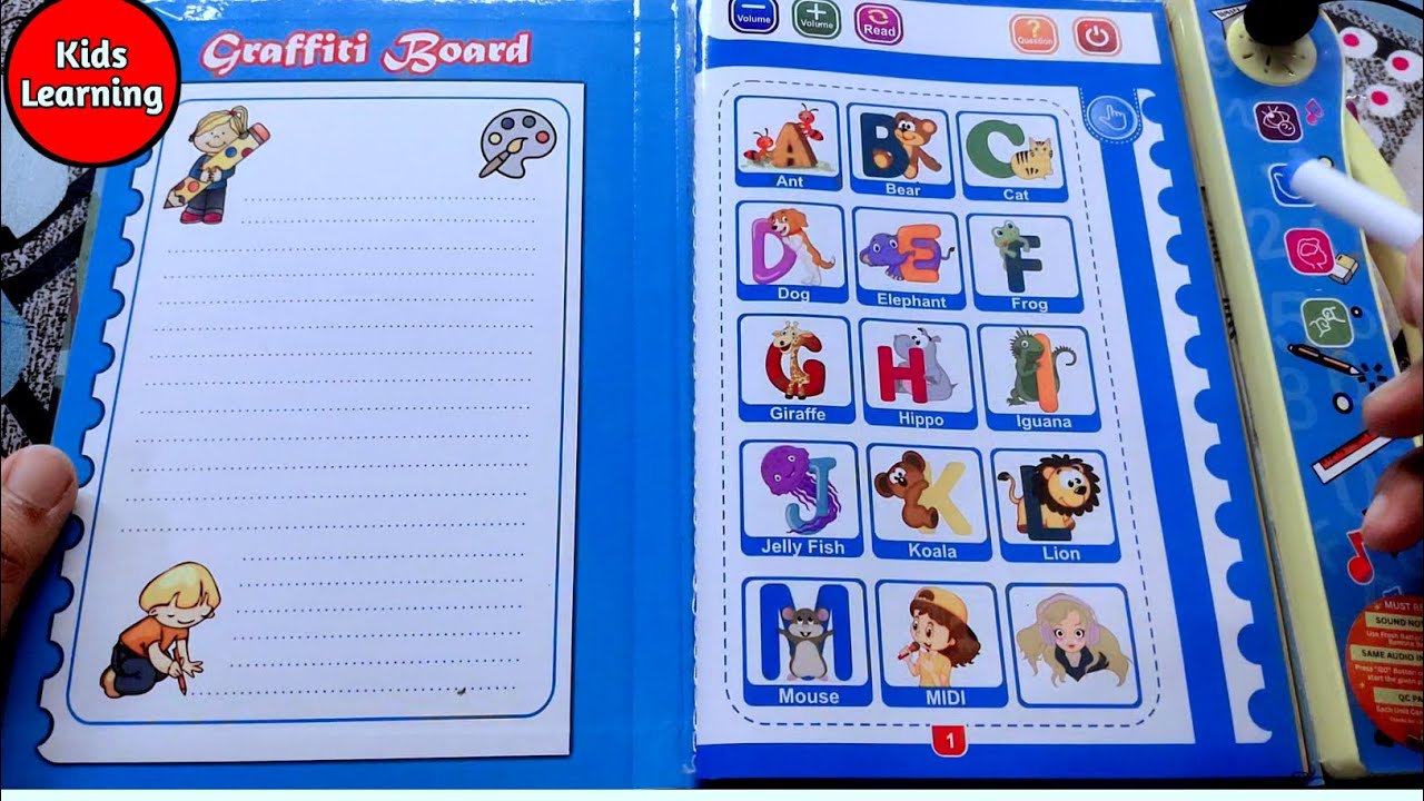 ABCD & 1 to 20 Counting Learning for Kids | Cartoon Book Educational ...