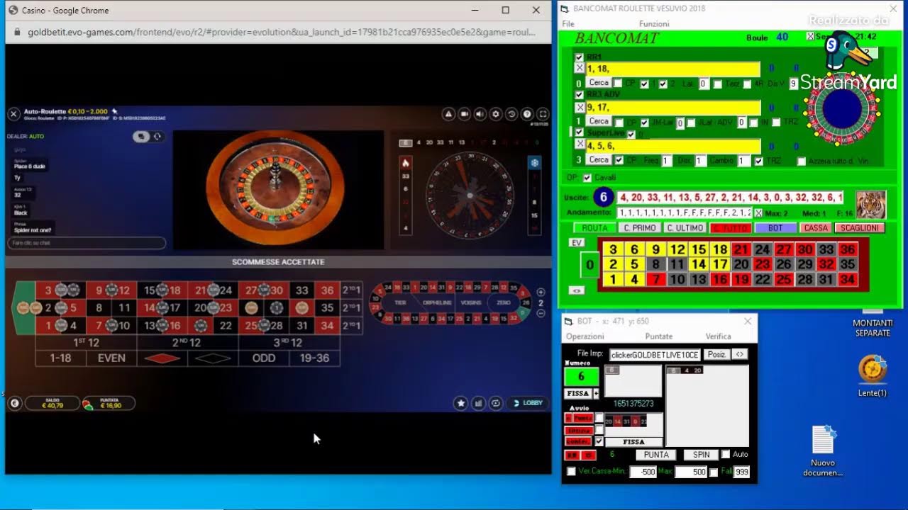 software bot automatico roulette live 2013 sistema perfetto - YouTube